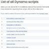 Dynamo scripts – Video tutorials for useful Dynamo scripts